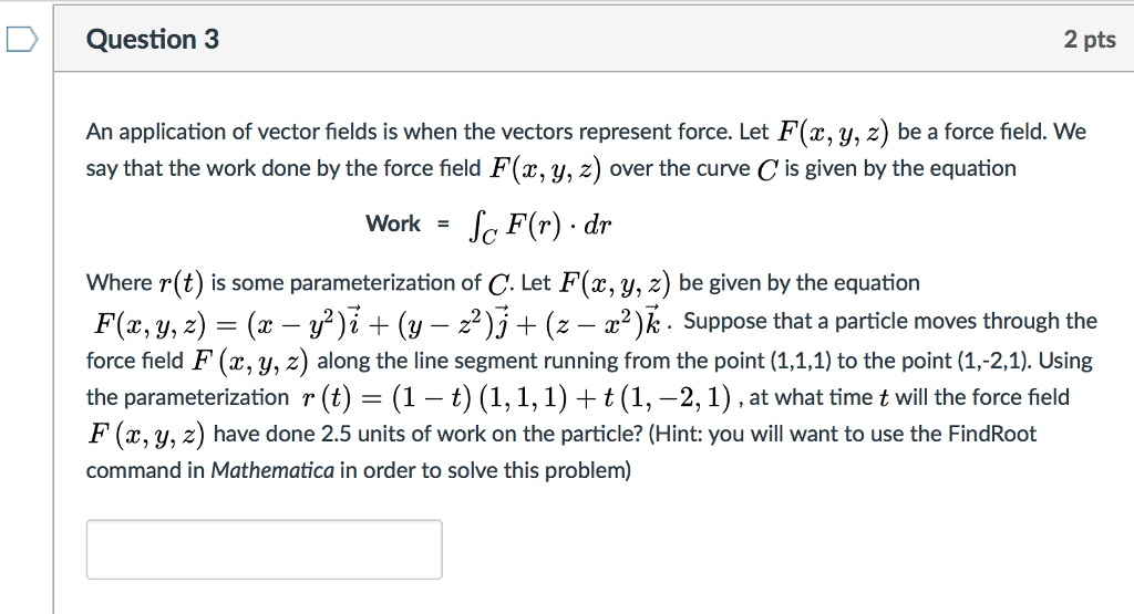 Solved An application of vector fields is when the vectors | Chegg.com