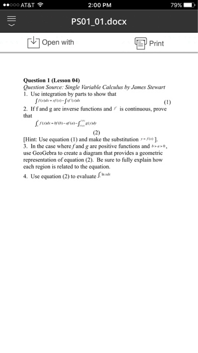Solved Single Variable Calculus by James Stewart Use | Chegg.com