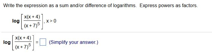 Solved Write the expression as a sum and/or difference of | Chegg.com