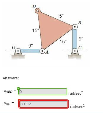 Solved The triangular plate ABD has a clockwise angular | Chegg.com