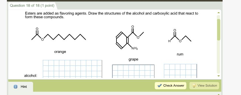 Solved Esters are added as flavoring agents. Draw the | Chegg.com