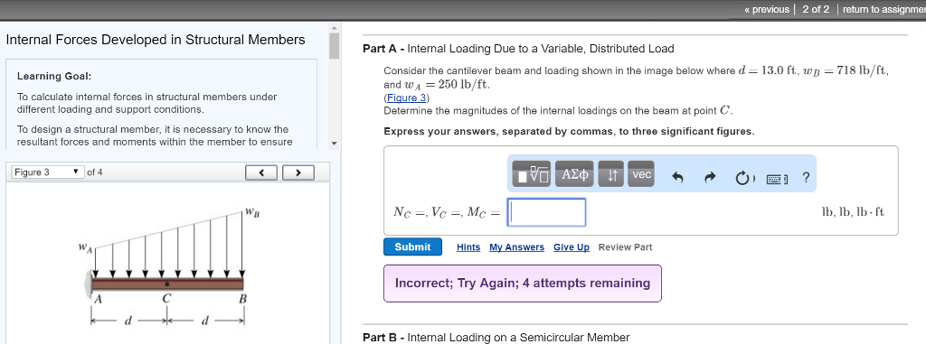 Solved To calculate internal forces in structural members | Chegg.com