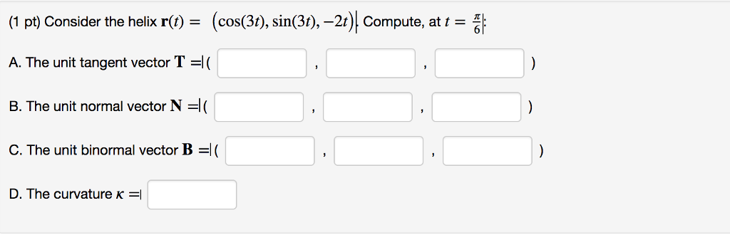 Solved Consider the helix r(t) = (cos(3t), sin(3t) - 2t| | Chegg.com