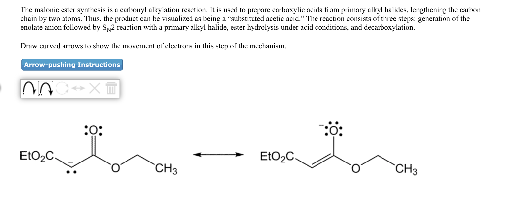 Solved The Malonic Ester Synthesis Is A Carbonyl Alkylation
