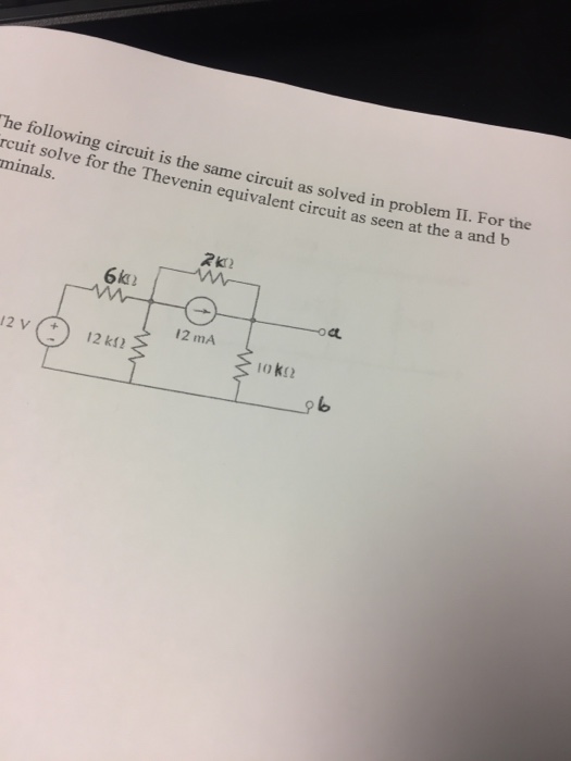 Solved The following circuit is the same circuit as solved | Chegg.com
