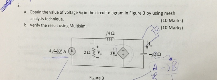 Solved Obtain the value of voltage V_0 in the circuit | Chegg.com