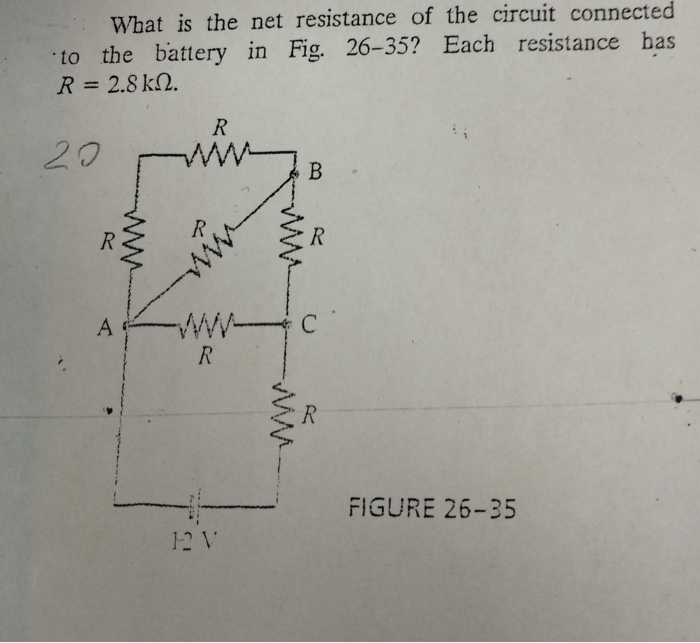 Solved What is the net resistance of the circuit connected | Chegg.com