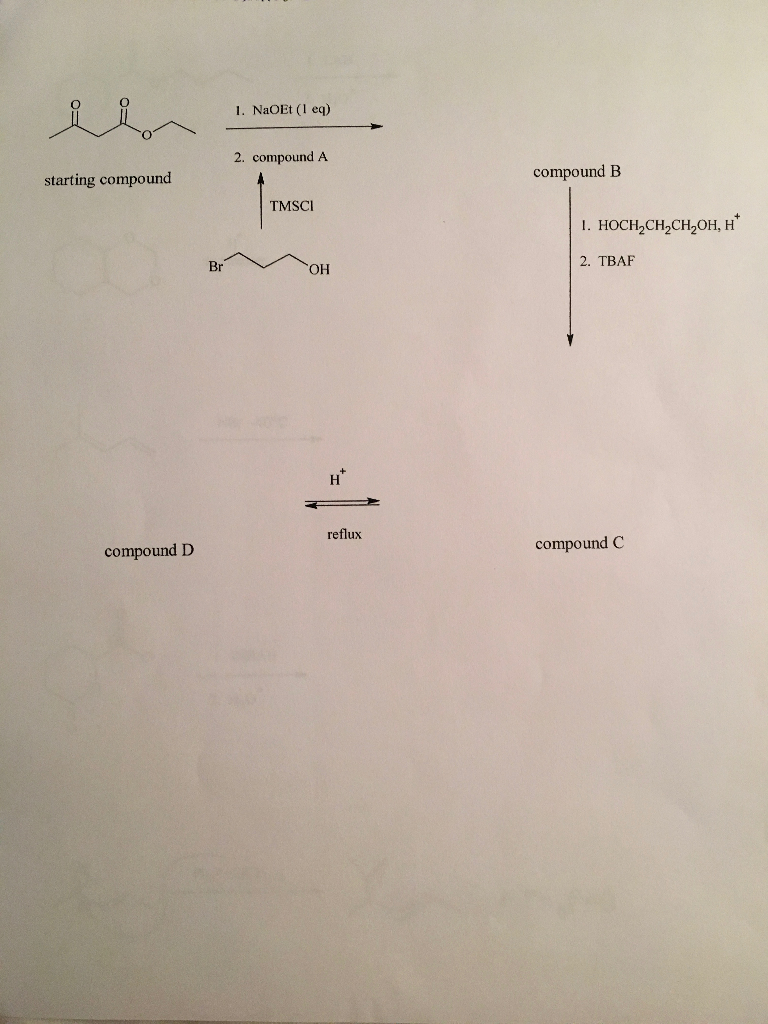 Solved Compound D has a molecular formula of C9H14O3. Draw | Chegg.com