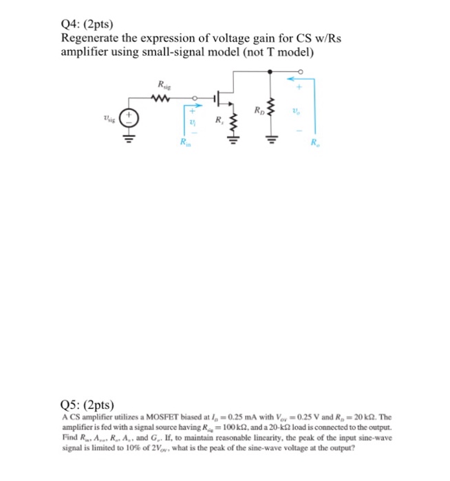 Solved Q1: (2pts) Use the T model of Fig. 7.17(b) to show | Chegg.com