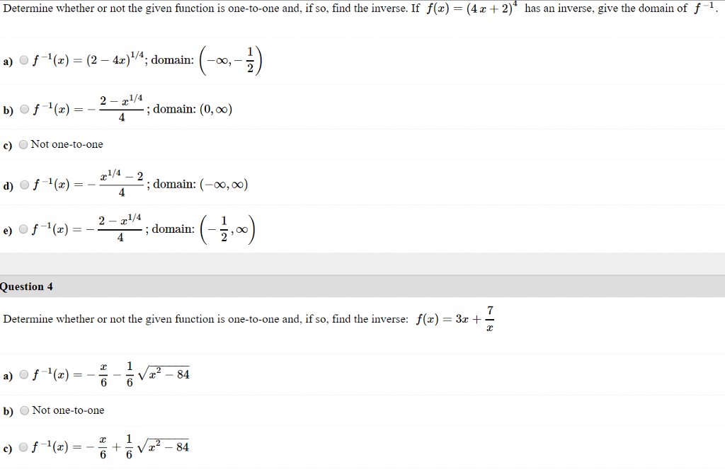 Solved Determine whether or not the given function is | Chegg.com