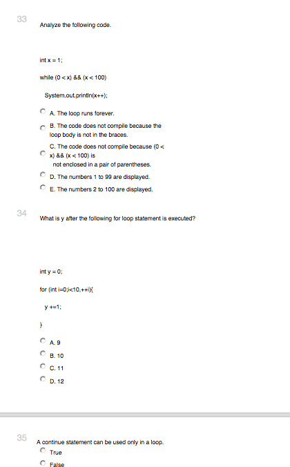 Solved Analyze the following code. int x = 1; while (0 ++K | Chegg.com Solved Analyze the following code. int x = 1; while (0 ++K | Chegg.com