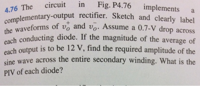 The circuit in implements a complementary-output | Chegg.com