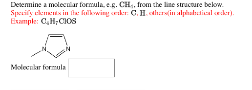 Solved Determine A Molecular Formula E G Ch4 From The