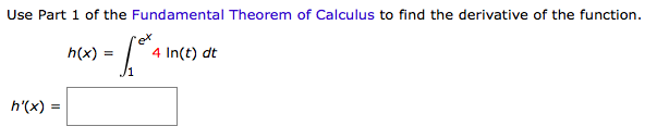 Solved Use Part 1 of the Fundamental Theorem of Calculus to | Chegg.com