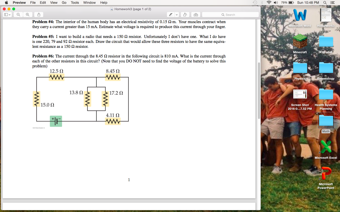 Solved The interior of the human body has an electrical | Chegg.com