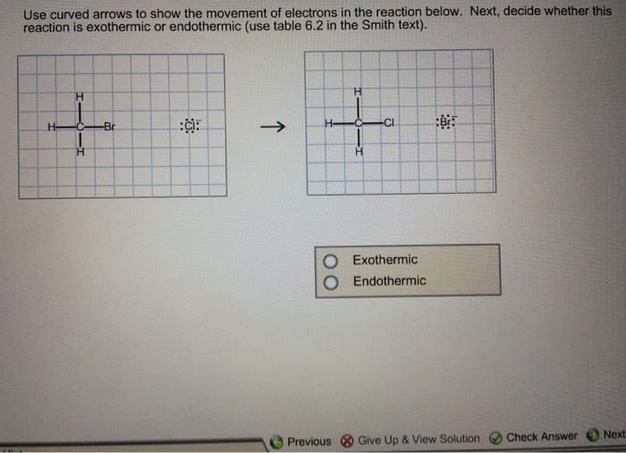 Solved Use curved arrows to show the movement of electrons | Chegg.com