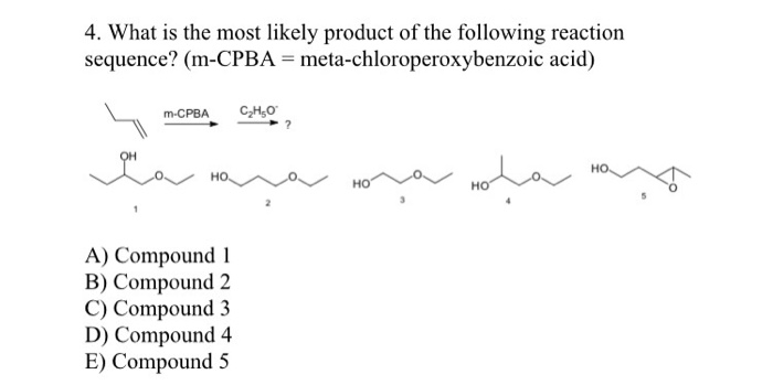 Solved What is the most likely product of the following | Chegg.com