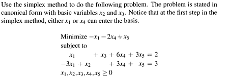Solved Use the simplex method to do the following problem. | Chegg.com