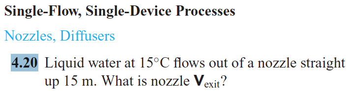 Solved Single-Flow, Single-Device Processes Nozzles, | Chegg.com