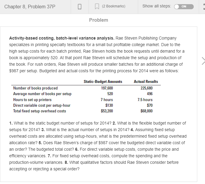 Solved Chapter 8, Problem 37P (2 Bookmarks) Show all steps | Chegg.com