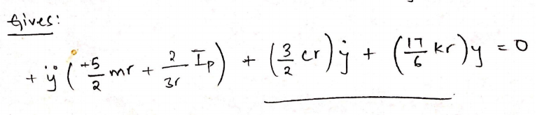 Solved 7. For the system shown below (you derived the | Chegg.com