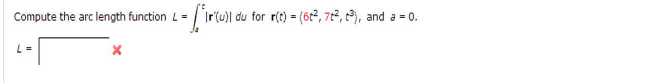 Solved Compute the arc length function Compute the arc | Chegg.com