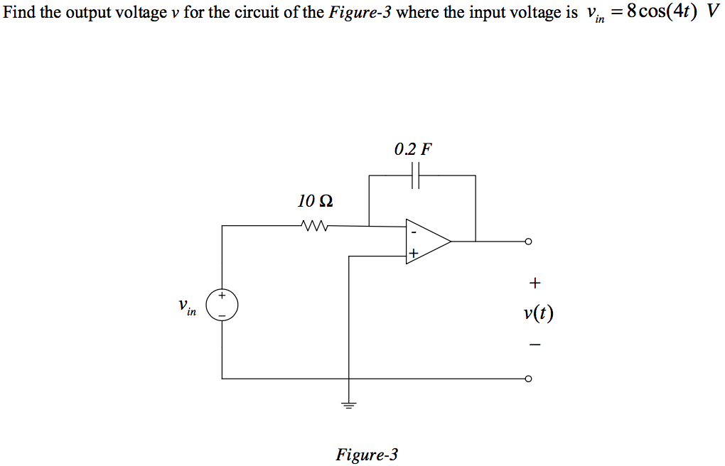Solved Find the output voltage v for the circuit of the | Chegg.com Solved Find the output voltage v for the circuit of the | Chegg.com