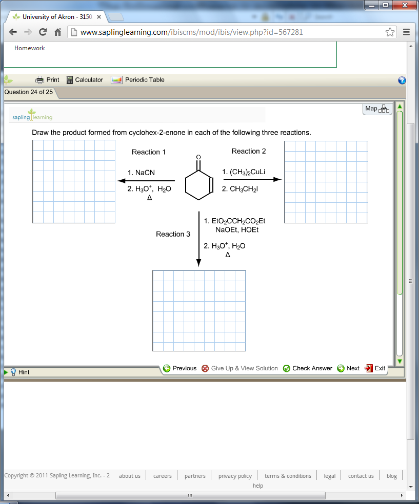 Solved Draw the product formed from cyclohex-2-enone in each | Chegg.com