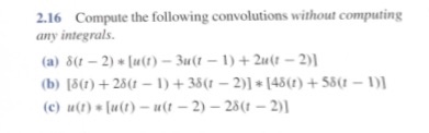 Solved Compute the following convolutions without computing | Chegg.com