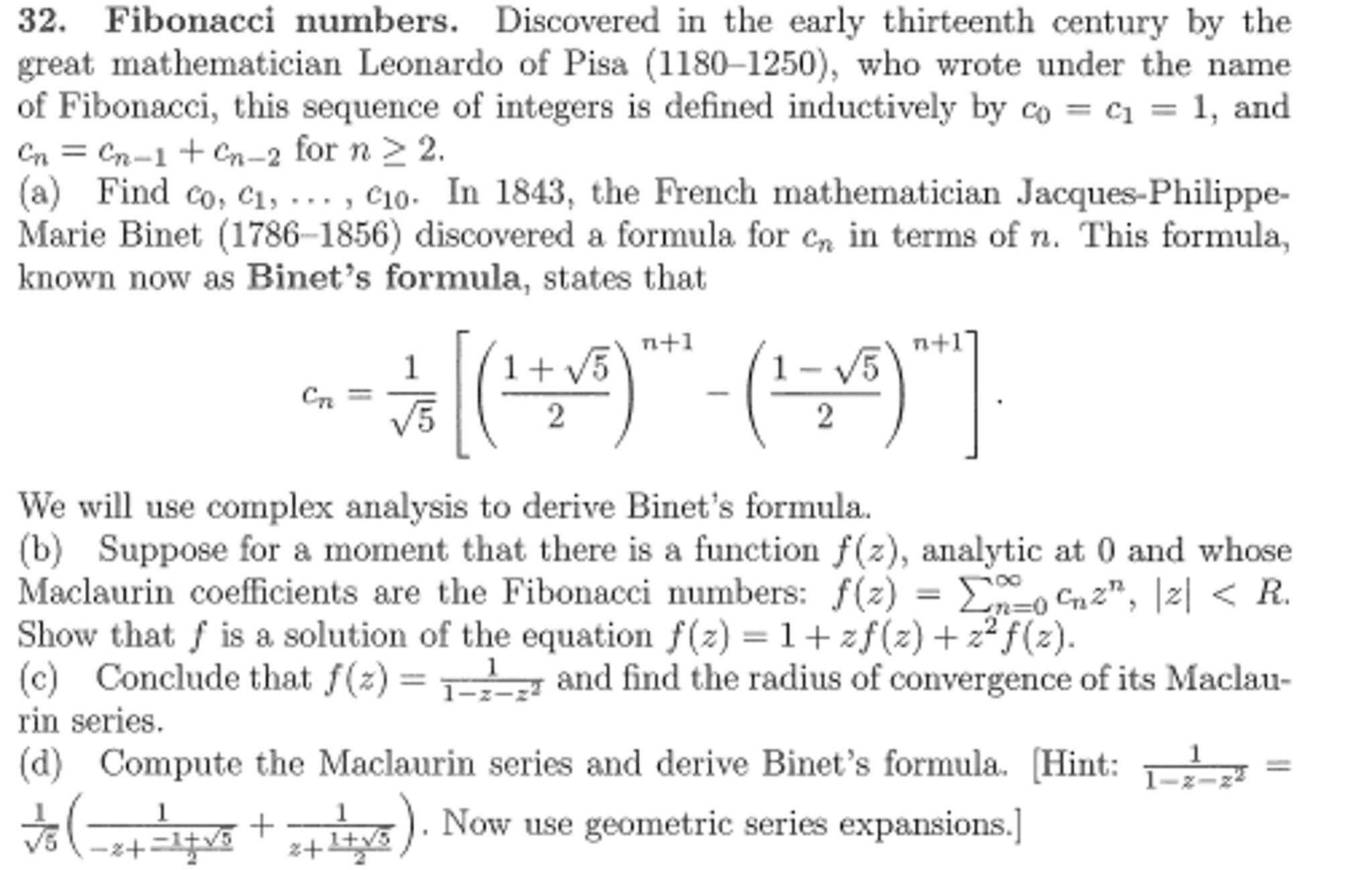 12 Mai 1856 – Jacques Philippe Marie Binet, mathématicien français ...