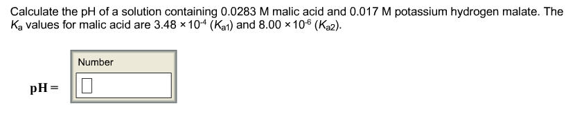 Solved Calculate the pH of a solution containing 0.0283 M | Chegg.com