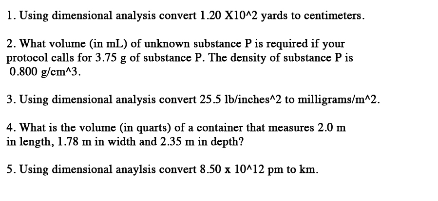 Solved Using dimensional analysis convert 1.20 times 10 2 | Chegg.com