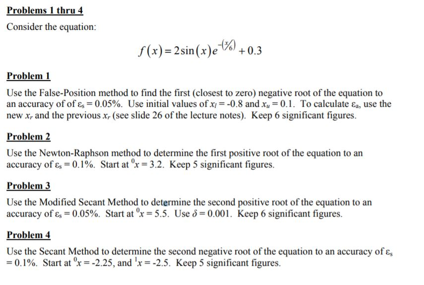 Solved Topic Roots Of Non Linear Equations 1st
