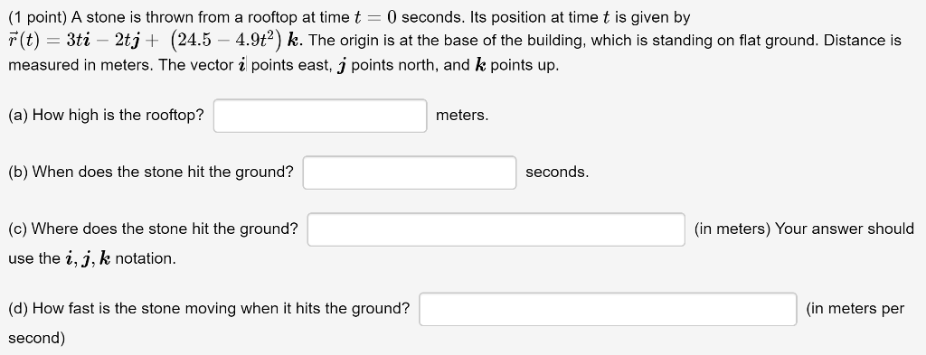 Solved (1 point) Suppose x(t)- -8t2 and y(t) t3 - 5t (a) | Chegg.com
