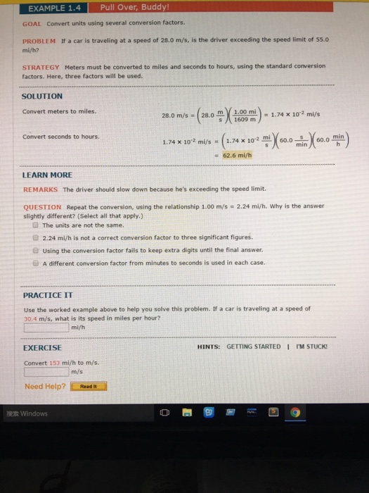 Solved Convert units using several conversion factors. If a | Chegg.com