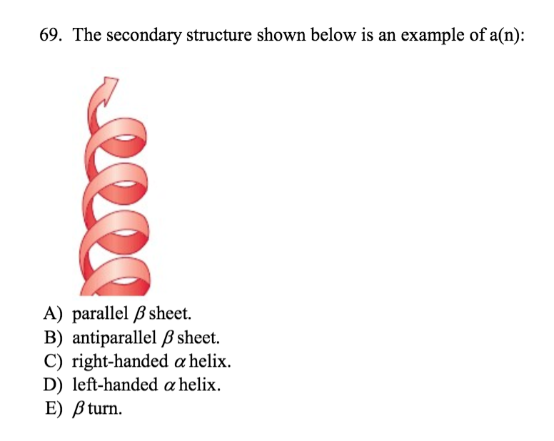 Solved 61. Using the Ramachandran plot below, identify the | Chegg.com
