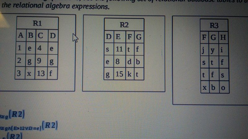 Solved For The Remaining Questions Use The Following Set Of