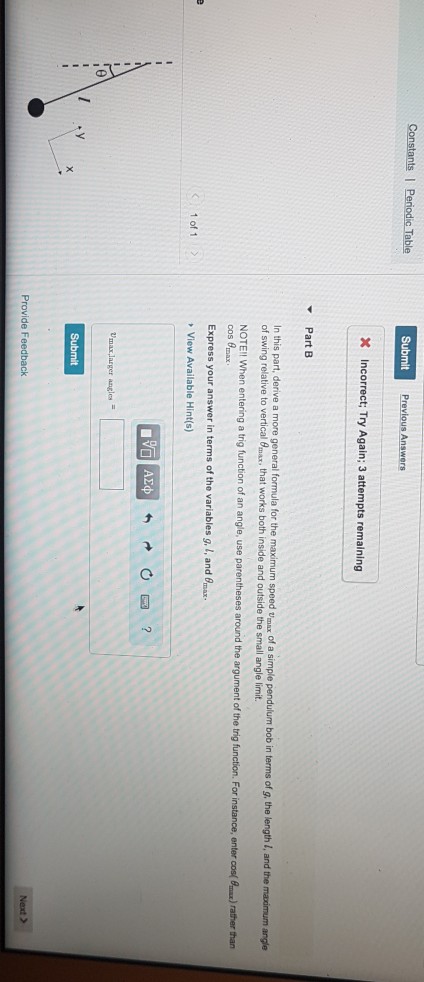 Solved Constants 1 Periodic Table Part A Derive a formula | Chegg.com