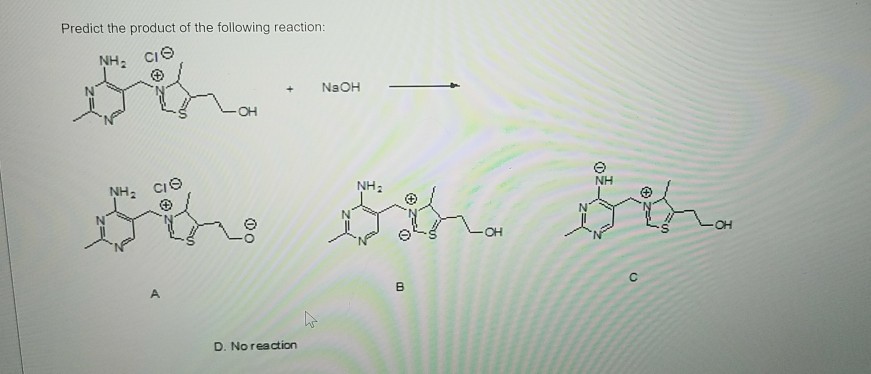 Solved Predict the product of the following reaction: + NaOH | Chegg.com