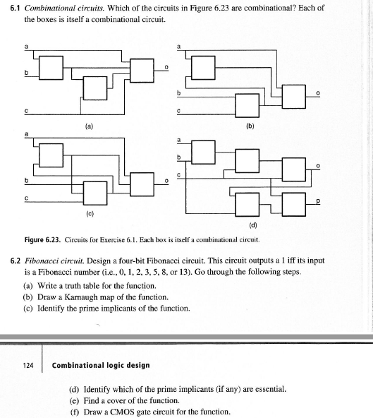 Solved Combinational circuits. Which of the circuits in | Chegg.com