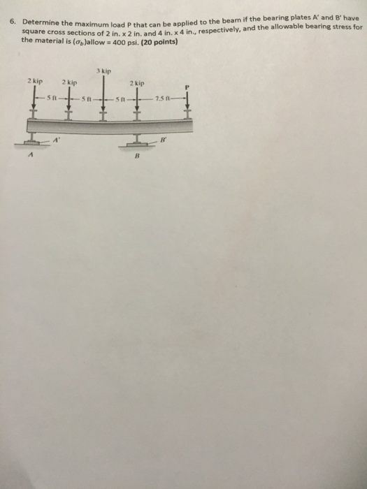Solved Determine the maximum load P that can be applied to | Chegg.com