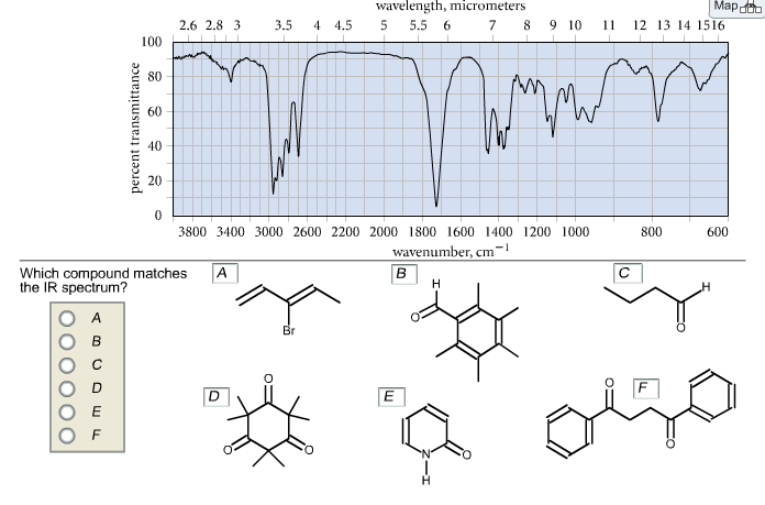 Solved Which compound matches the IR spectrum? A B C D | Chegg.com