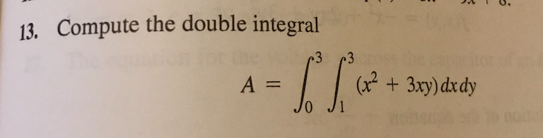Solved 13. Compute the double integral 3 p3 Jo Ji | Chegg.com