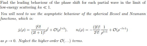 Solved Consider particles scattering off a "hard sphere" 00, | Chegg.com