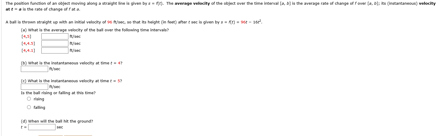 Solved The Position Function Of An Object Moving Along A