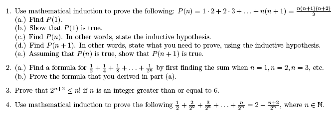 Solved Use the mathematical induction to prove the | Chegg.com