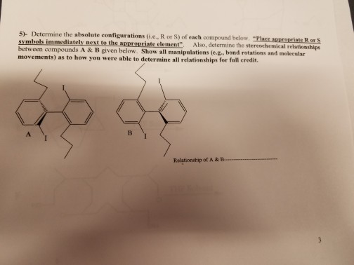 Solved Determine the absolute configurations (i.e., R or S) | Chegg.com