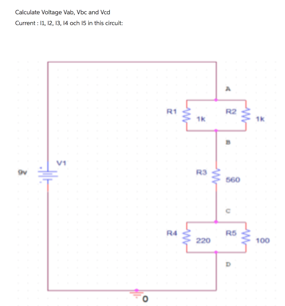 Solved Calculate Voltage Vab, Vbc and Vcd Current: 11, 12, | Chegg.com