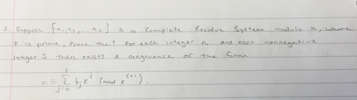 Suppose {a_1, a_2, ... a_12} is a complete Residue | Chegg.com