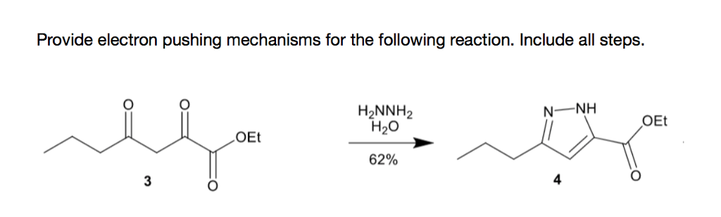 Solved Provide electron pushing mechanisms for the following | Chegg.com